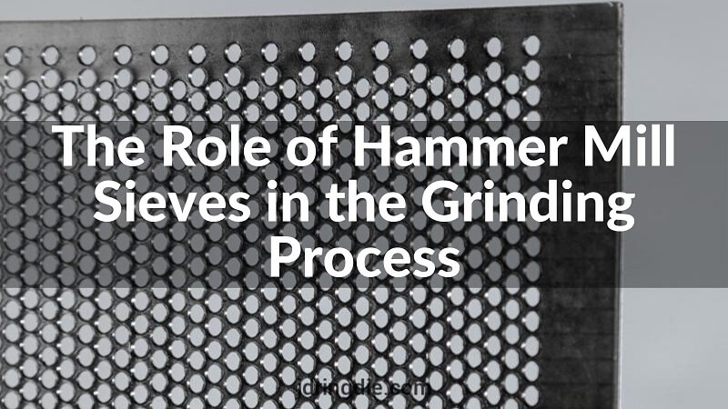 The Role of Hammer Mill Sieves in the Grinding Process - JD Ring Die